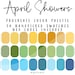 April Showers Color Palette: 30 Spring Swatches for Procreate (PDF) - Etsy