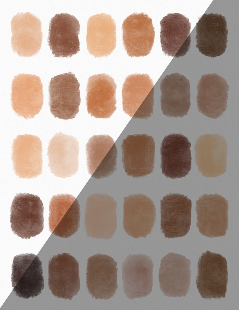Sandstone Procreate Color Palette: 30 Earth Tone Swatches (digital ...