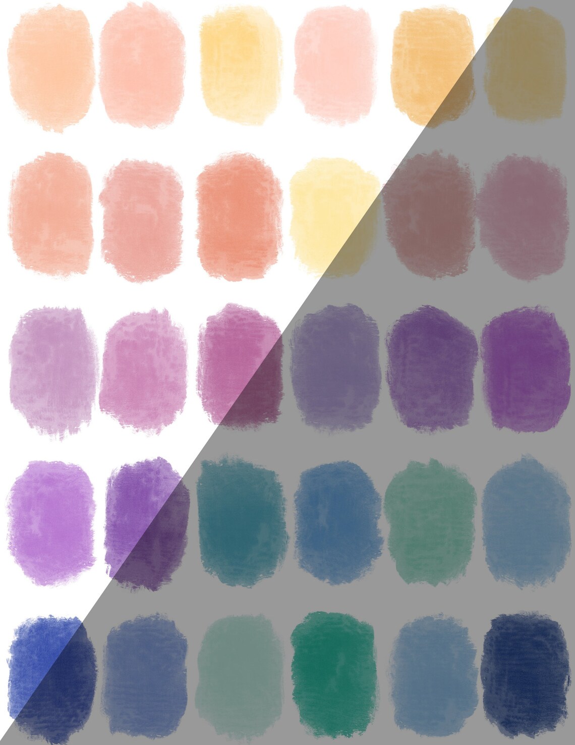 Sea Glass Procreate Color Palette | 30 Color Swatches | Pastels ...