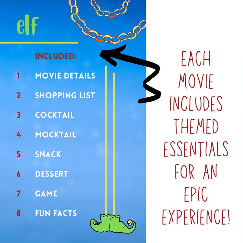 Elf, Movie Night Menu, Dinner and a Movie, Christmas, Themed Party ...
