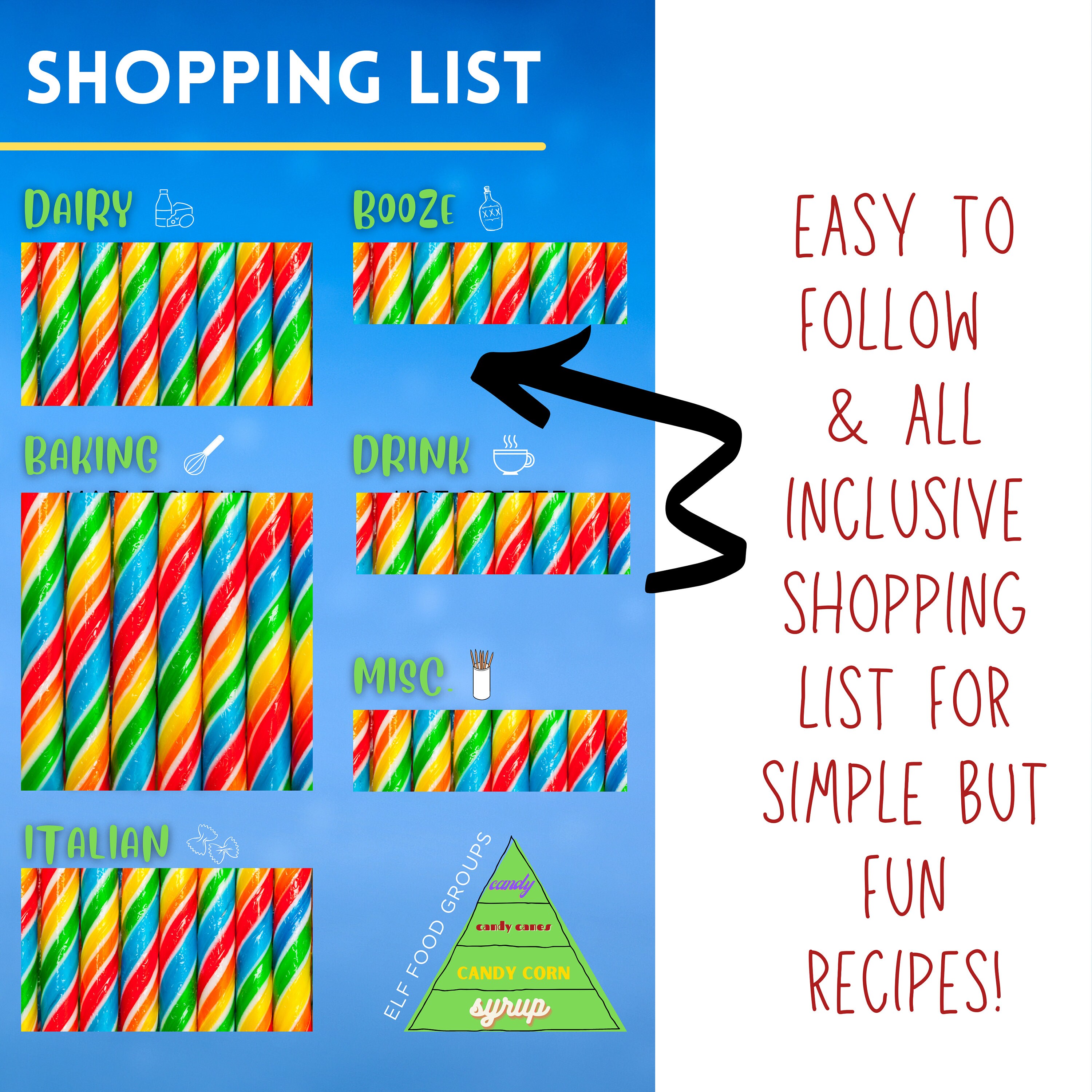 Elf, Movie Night Menu, Dinner and a Movie, Christmas, Themed Party ...