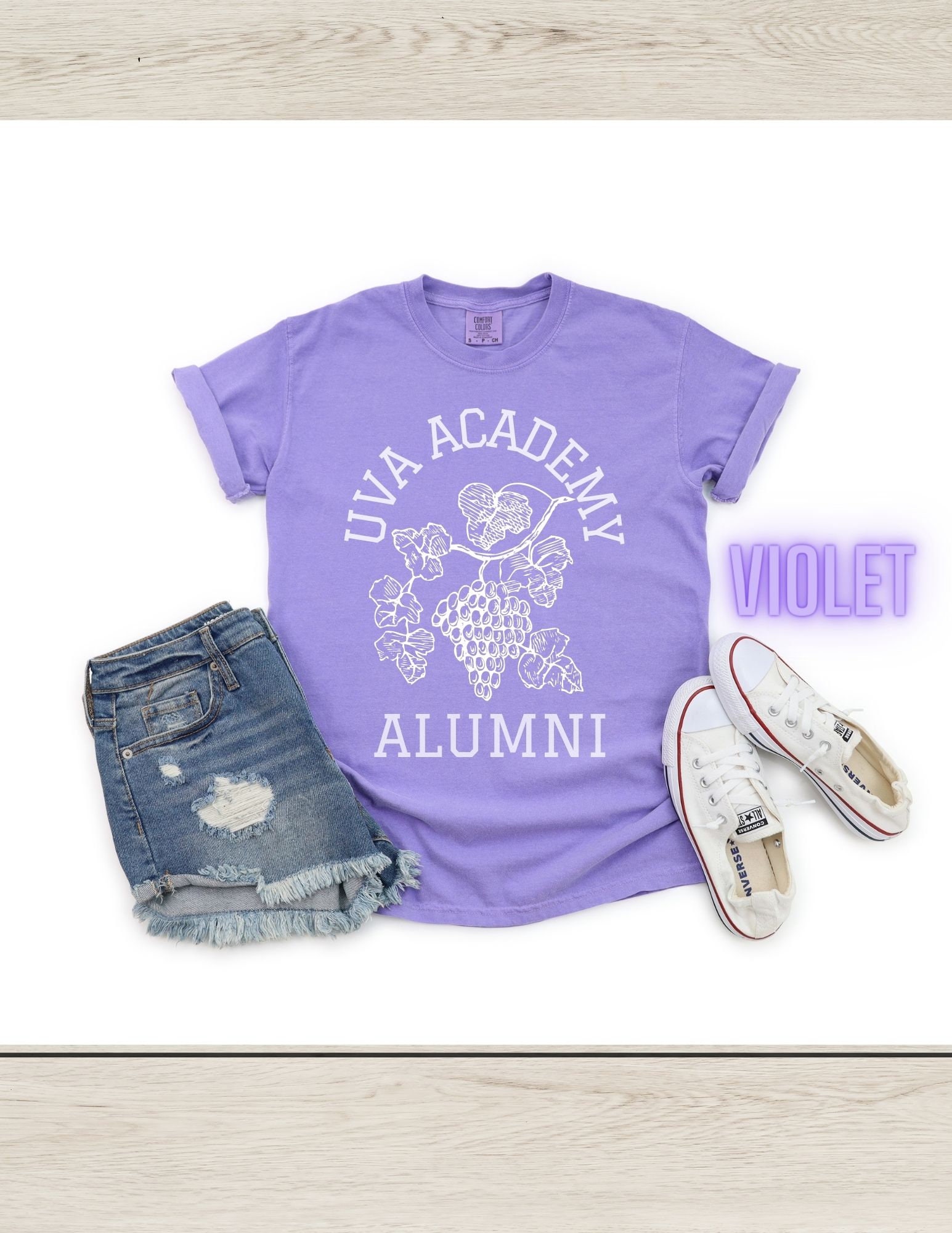 Pokemon Scarlet Violet Inspired Alumni Shirt, Grape Uva Academy Tshirt ...