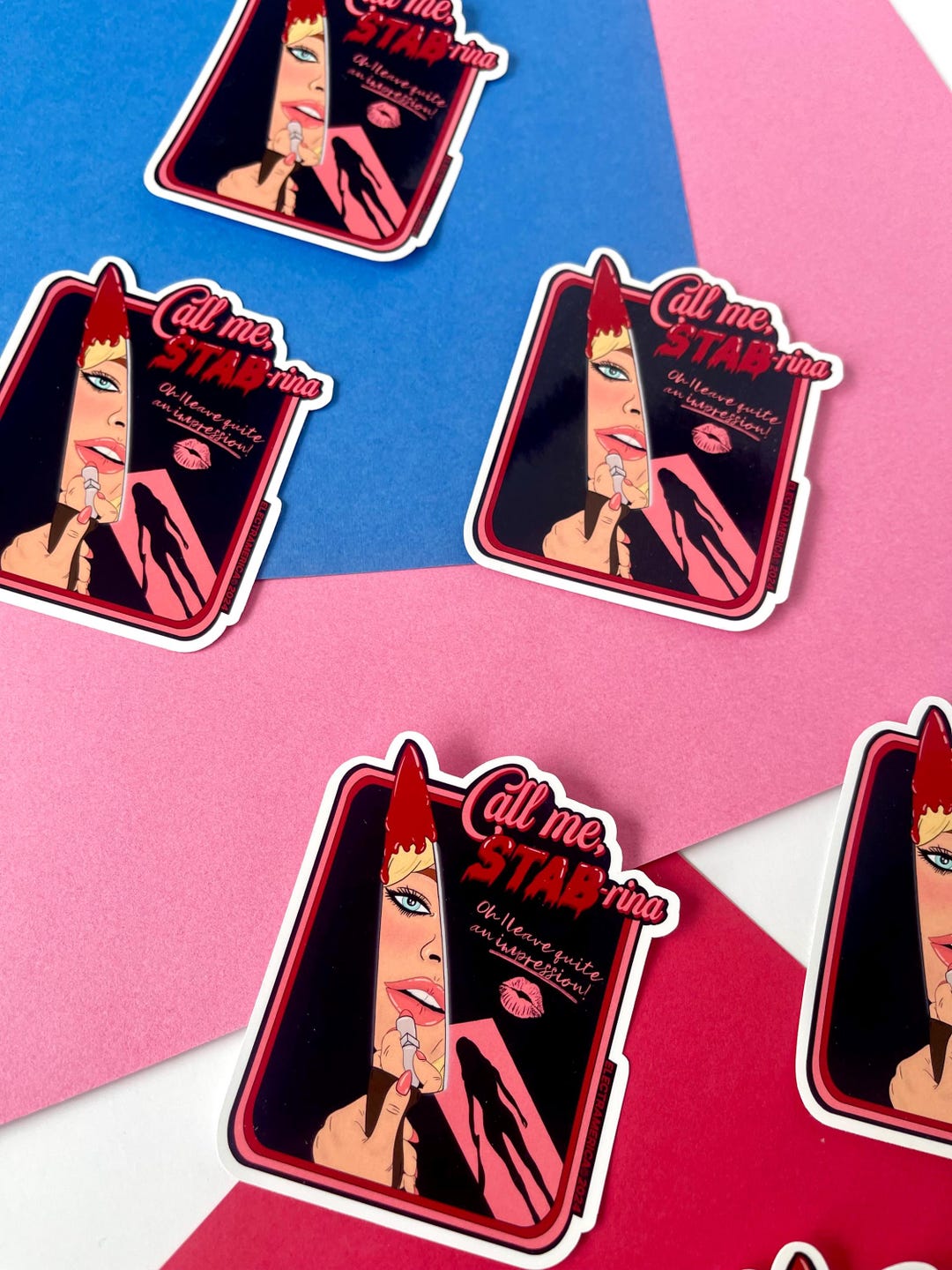 Stab-rina - Vinyl Sticker | Horror | Scream | Short N Sweet | Hot Girl ...