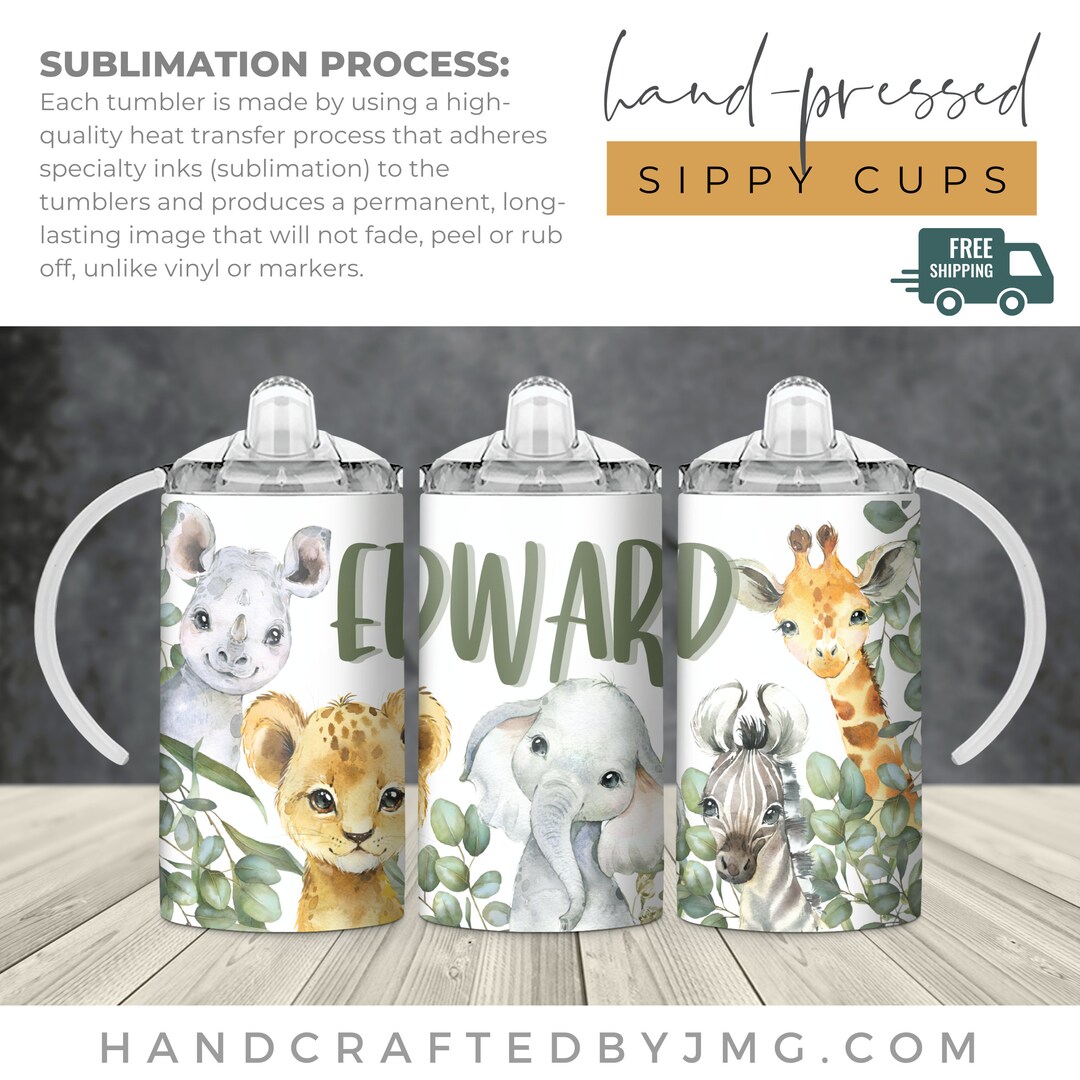 Personalized Sippy Cups With Interchangeable Lid for Milestone, Long ...
