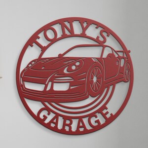Porsche 911 GT3 RS Metal Garage Sign, Custom Porsche Sign, Man Cave ...