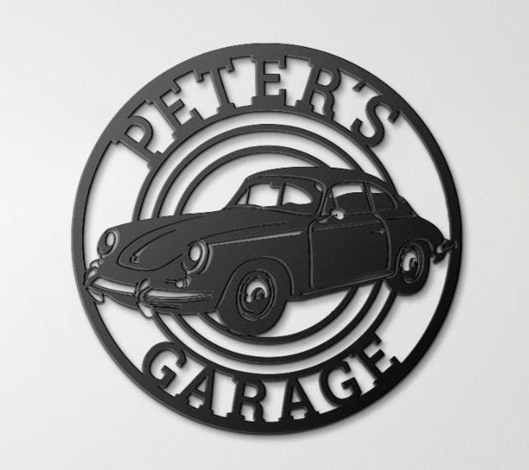 Porsche 356 AT1 Metal Garage Sign, Custom Porsche Garage Sign, Man Cave ...