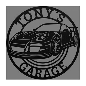 Porsche 911 GT3 RS Metal Garage Sign, Custom Porsche Sign, Man Cave ...