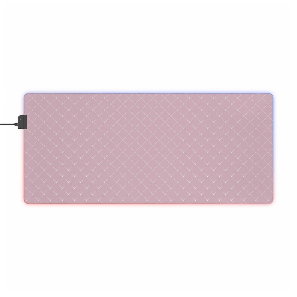 Pink LED Gaming Mouse Pad Large Desk Mat for Gaming Gamer - Etsy