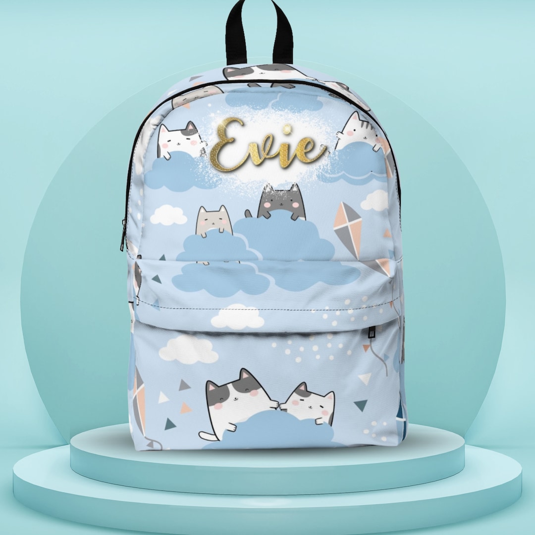 Back to School Custom Kawaii Cat Backpack Waterproof and Tear Resistant ...