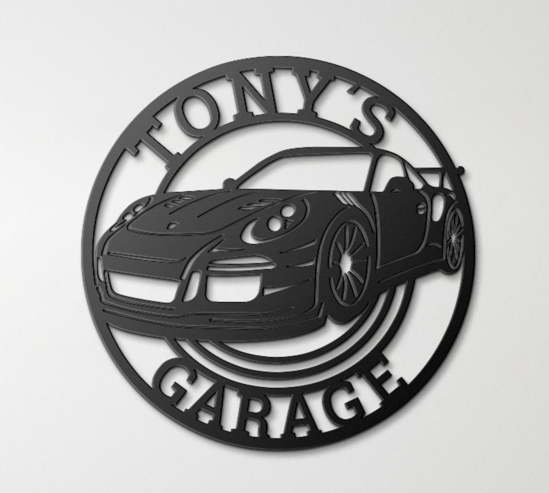 Porsche 911 GT3 RS Metal Garage Sign, Custom Porsche Sign, Man Cave ...