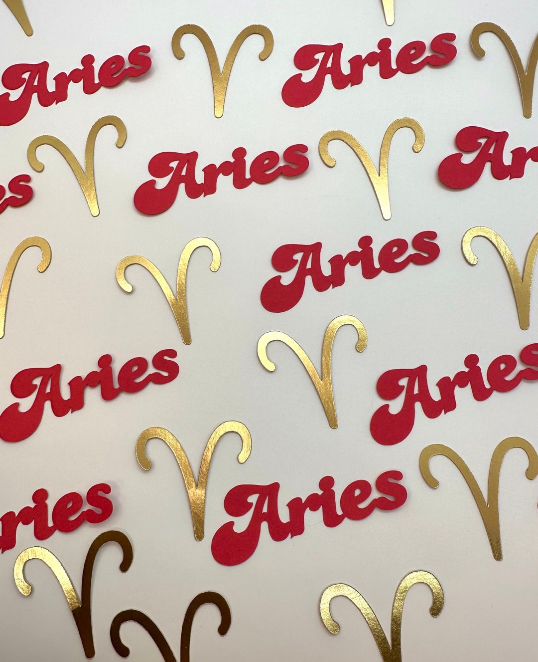 Aries Zodiac Birthday Confetti: Astrology Party Decor - Etsy
