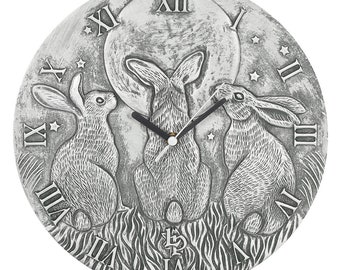 Hare Clock - Etsy UK