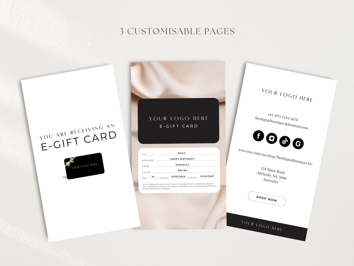 E-gift Card, Gift Card, Digital Gift Card, Personalised E-gift Card ...