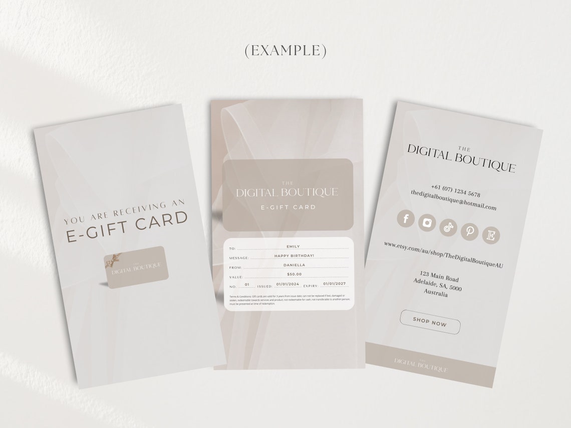 E-gift Card, Gift Card, Digital Gift Card, Personalised E-gift Card ...