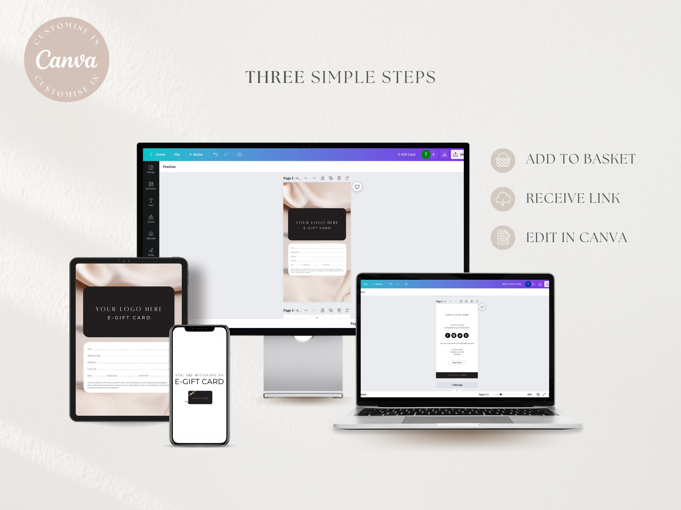 E-gift Card, Gift Card, Digital Gift Card, Personalised E-gift Card ...