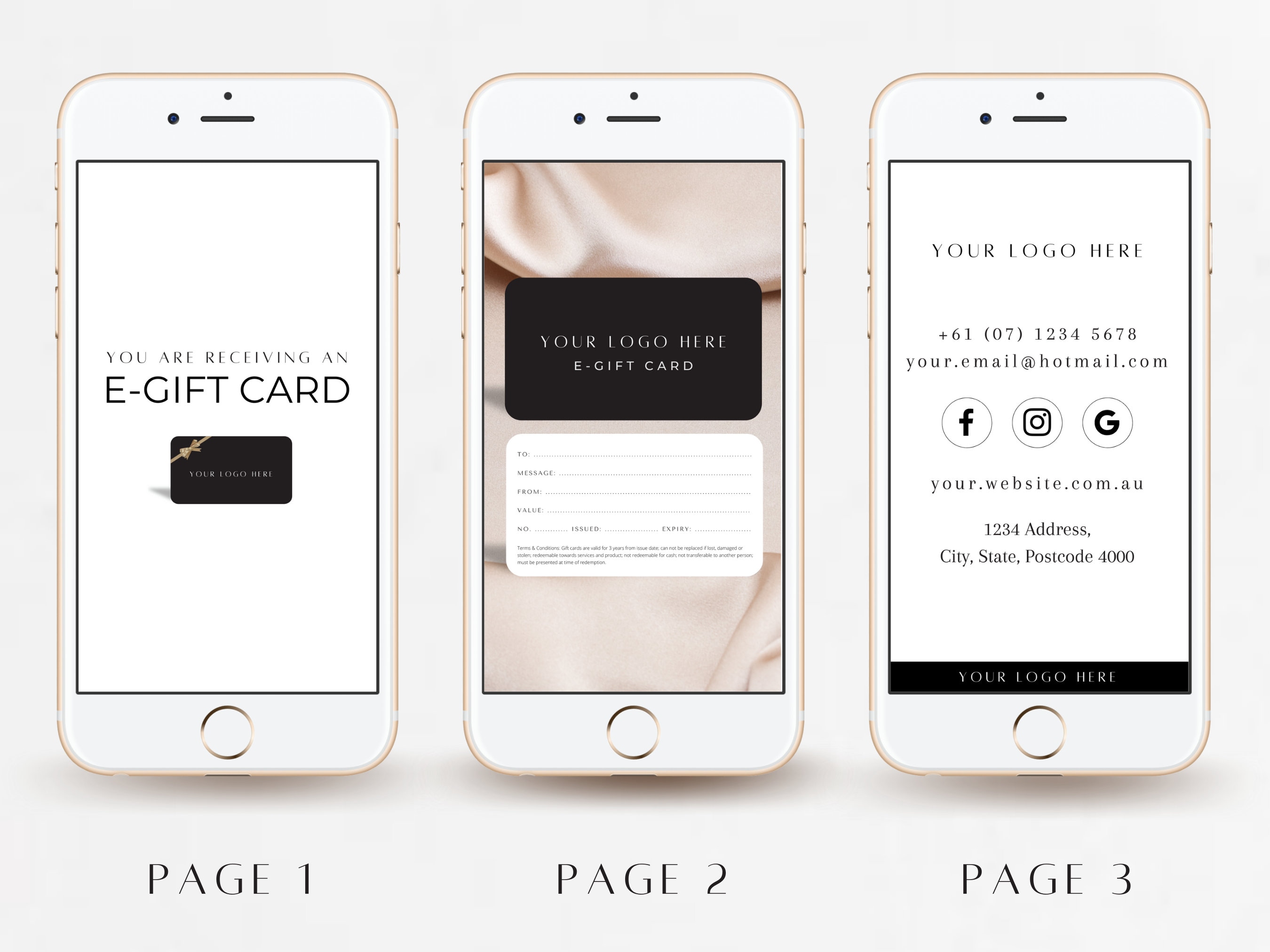 E-gift Card Gift Card Digital Gift Card Personalised E-gift - Etsy