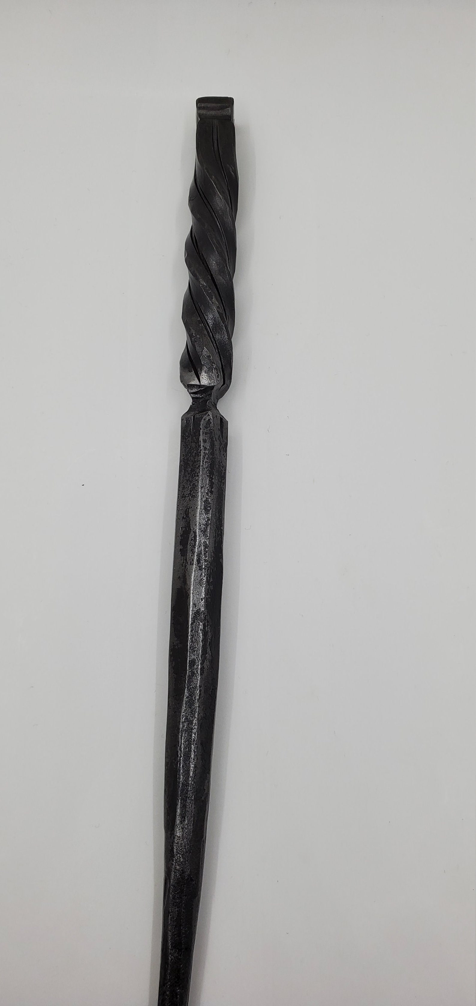 Hand Forged Steel Wand With Twisted Handle | Etsy
