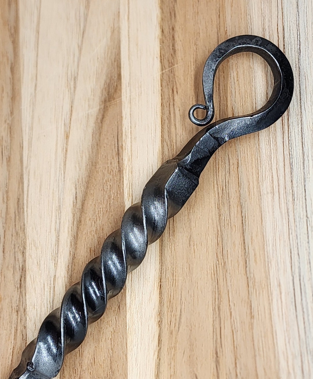 Premium Hand Forged Scroll Handle Wand - Etsy