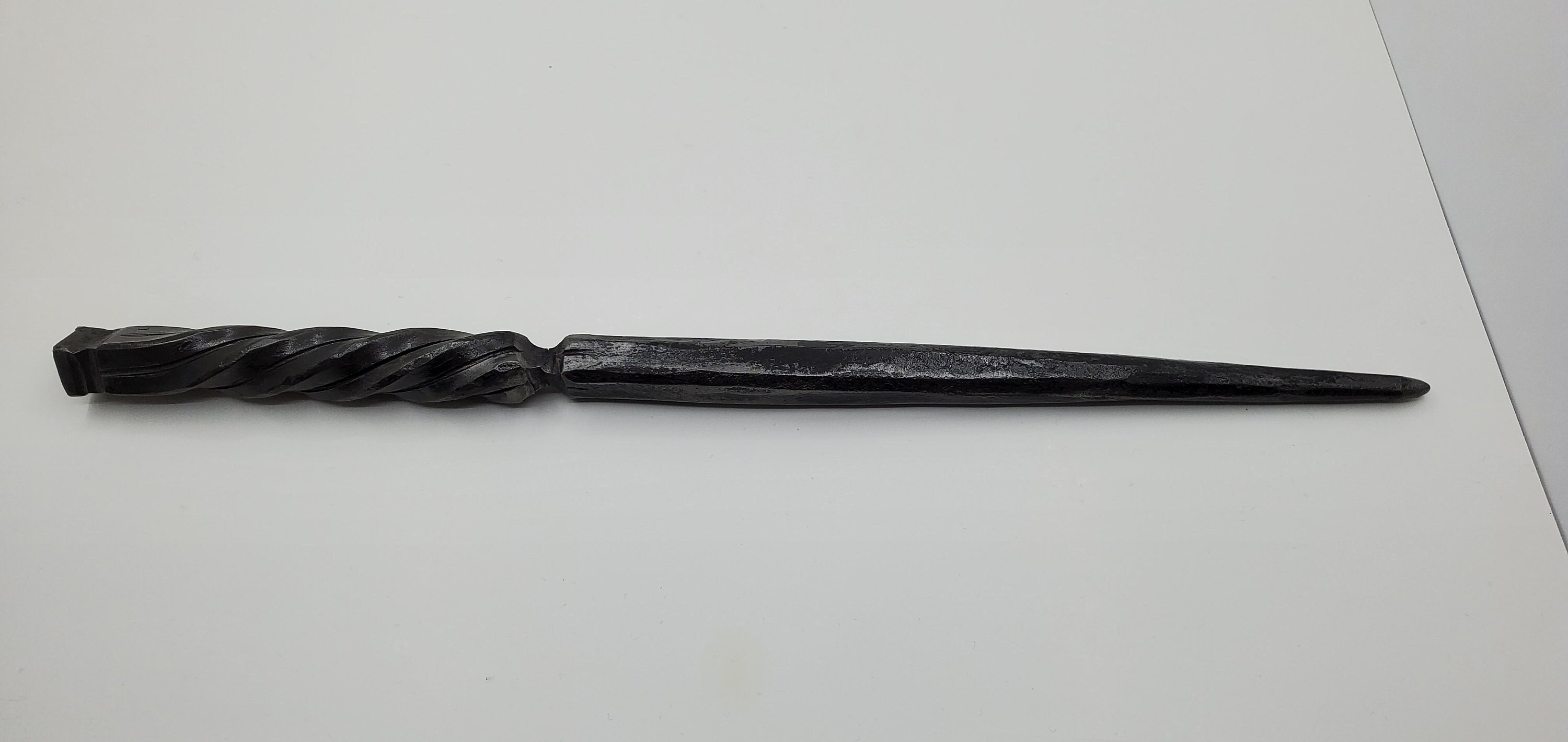 Hand Forged Steel Wand With Twisted Handle - Etsy UK