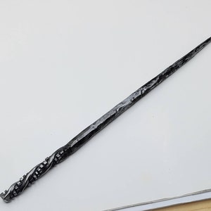 Hand Forged Steel Wand With Twisted Handle | Etsy