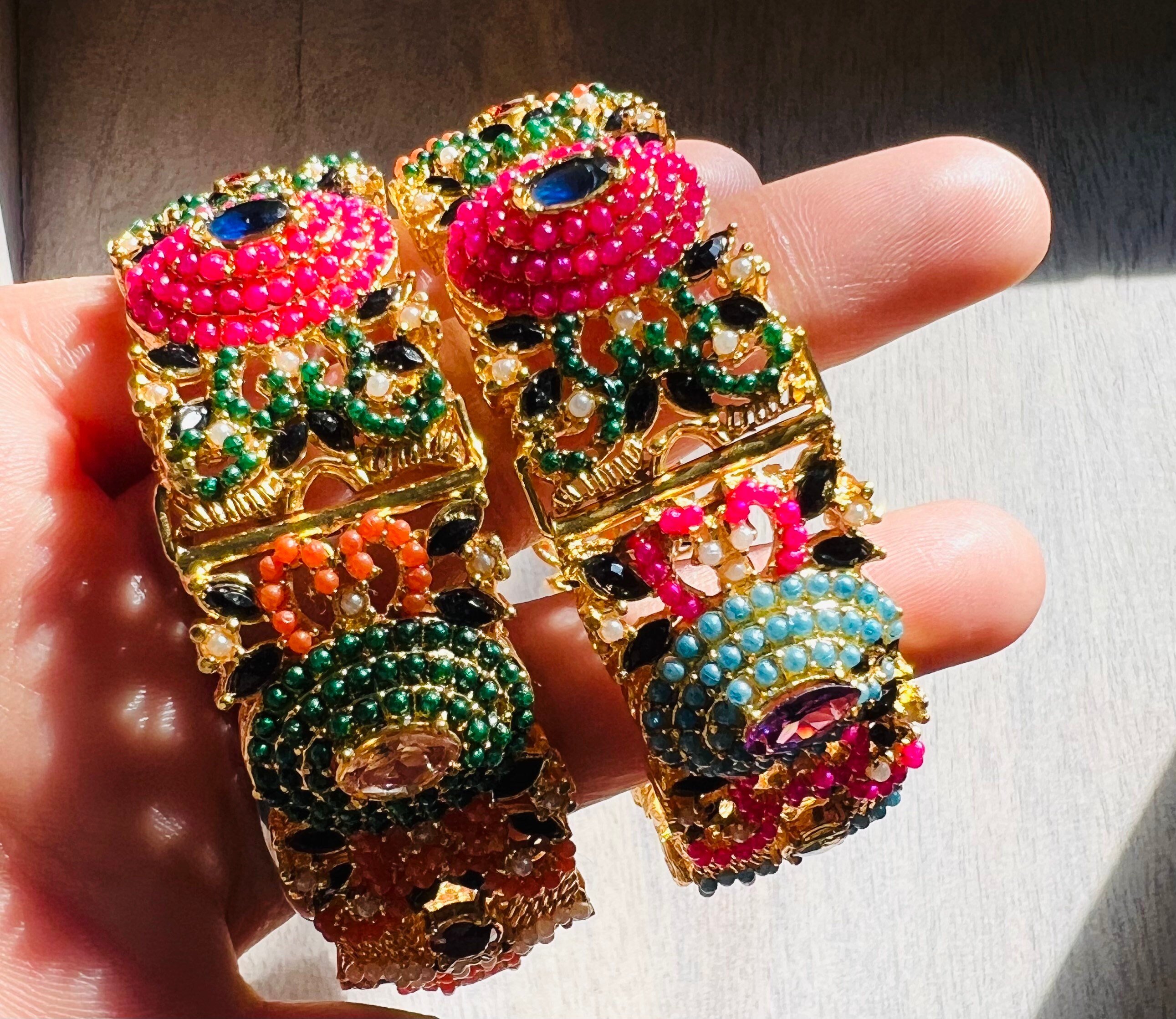 Pair of Bangle /chudi/ Silver Traditional Bangles/ Ethnic - Etsy