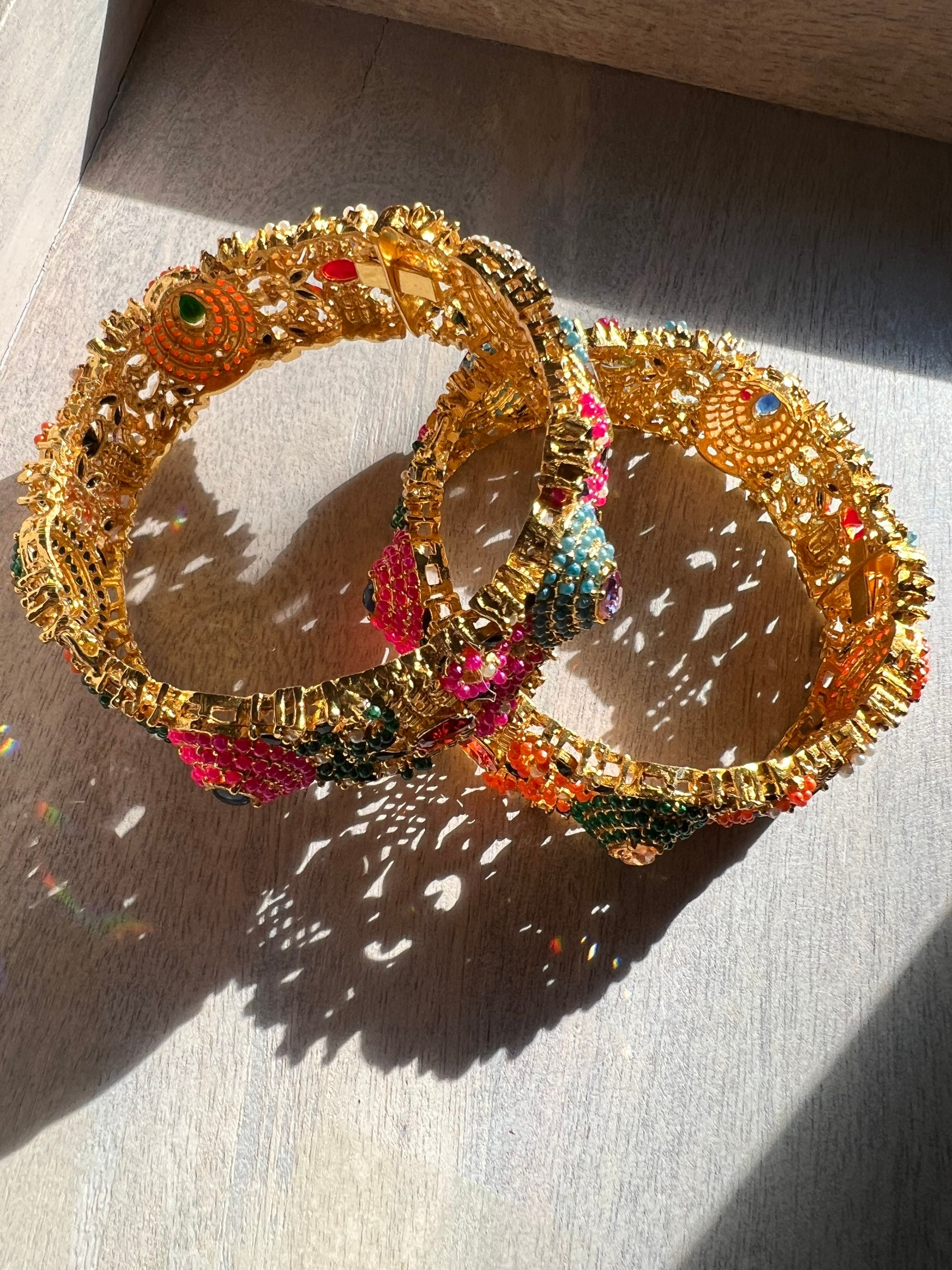 Pair of Bangle /chudi/ Silver Traditional Bangles/ Ethnic - Etsy