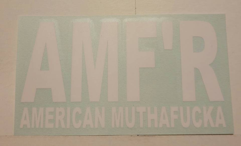 AMF'R Transfer Decal - Etsy