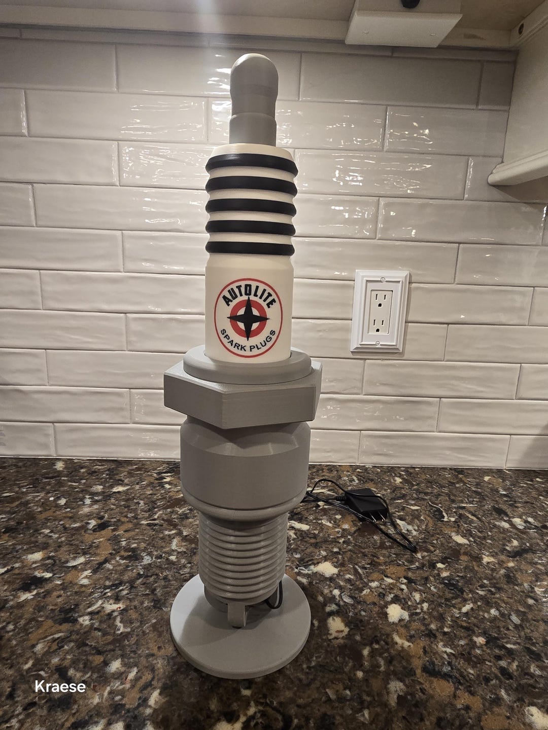 Spark Plug LED Lamp Large - Etsy