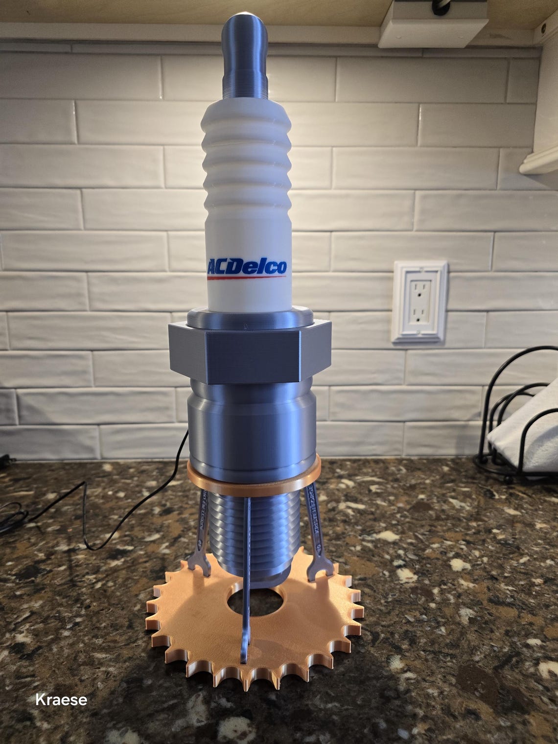 Spark Plug LED Lamp Large New Design - Etsy
