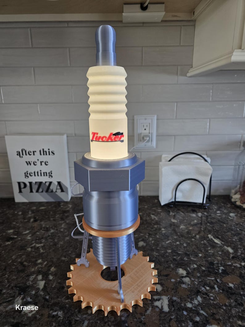 Spark Plug LED Lamp Large New Design - Etsy
