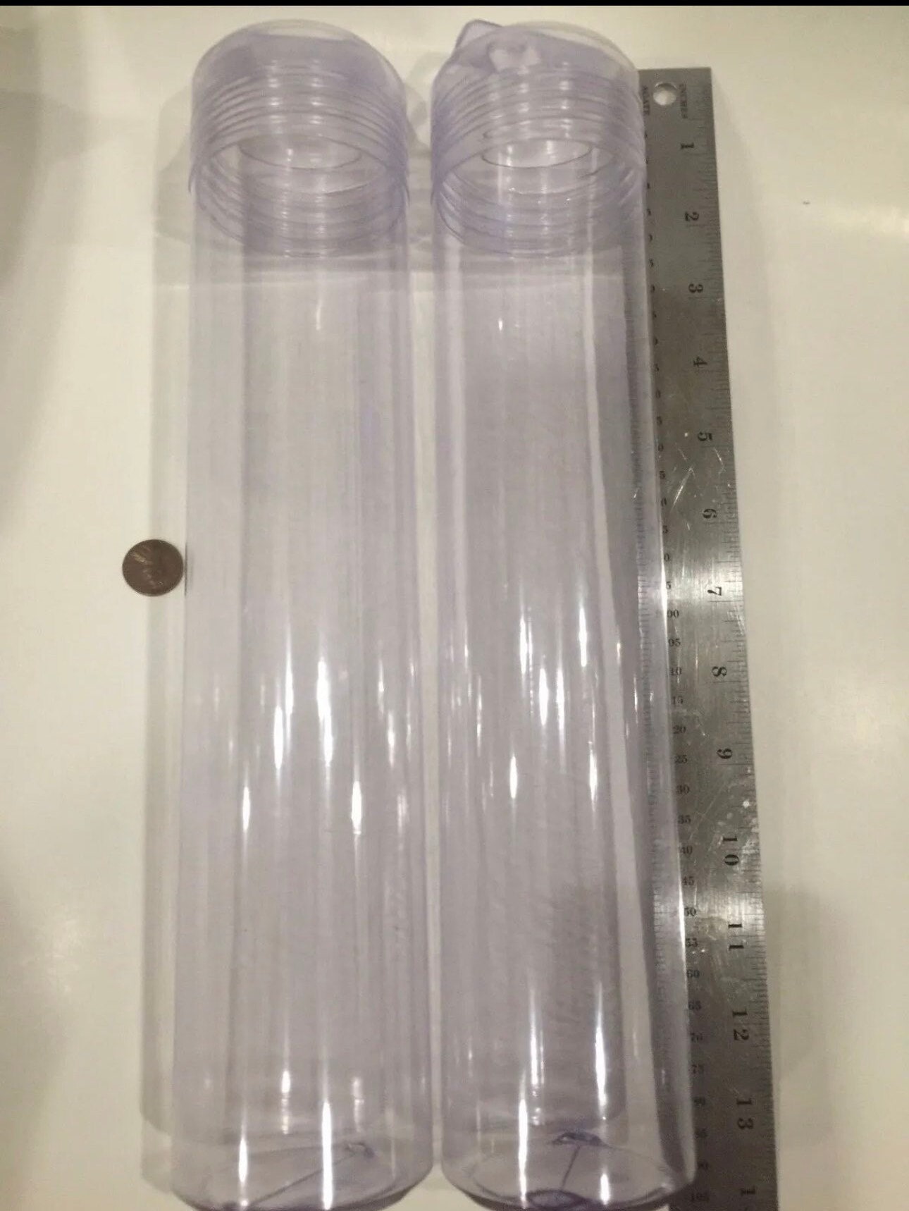 6 Pcs Clear Plastic Tubes W/hang Caps , XL - Etsy