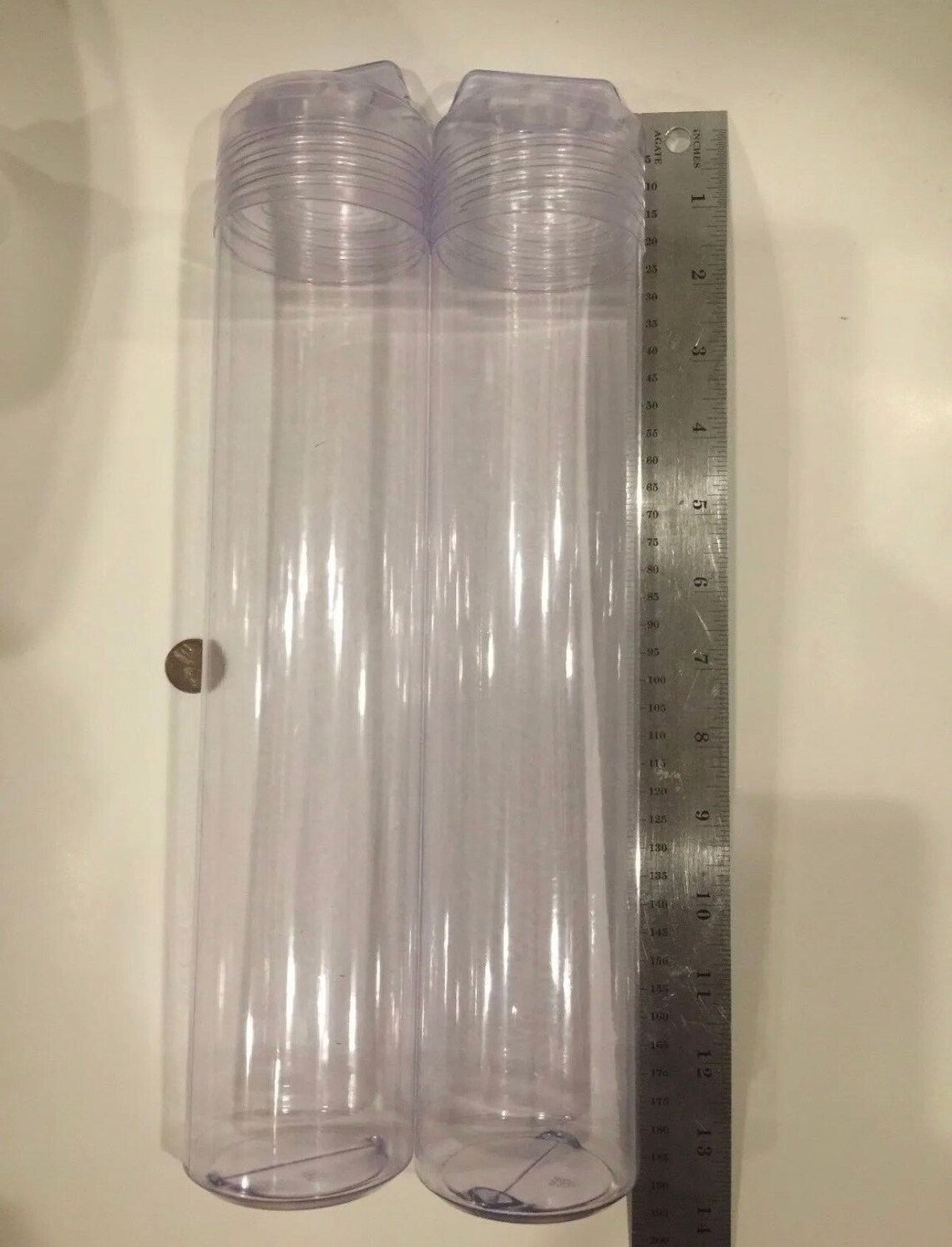 6 Pcs Clear Plastic Tubes W/hang Caps , XL - Etsy