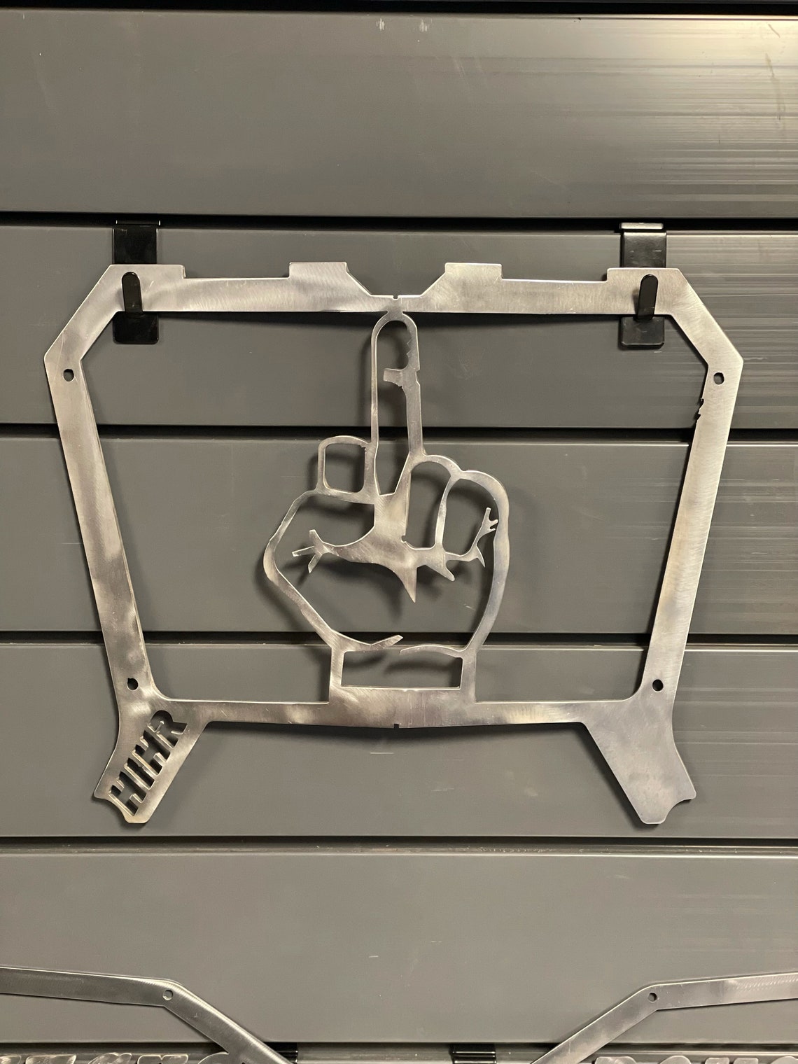 Custom Middle Finger Grill Insert 18-21 Turbo S & Turboraw, Not Powder ...