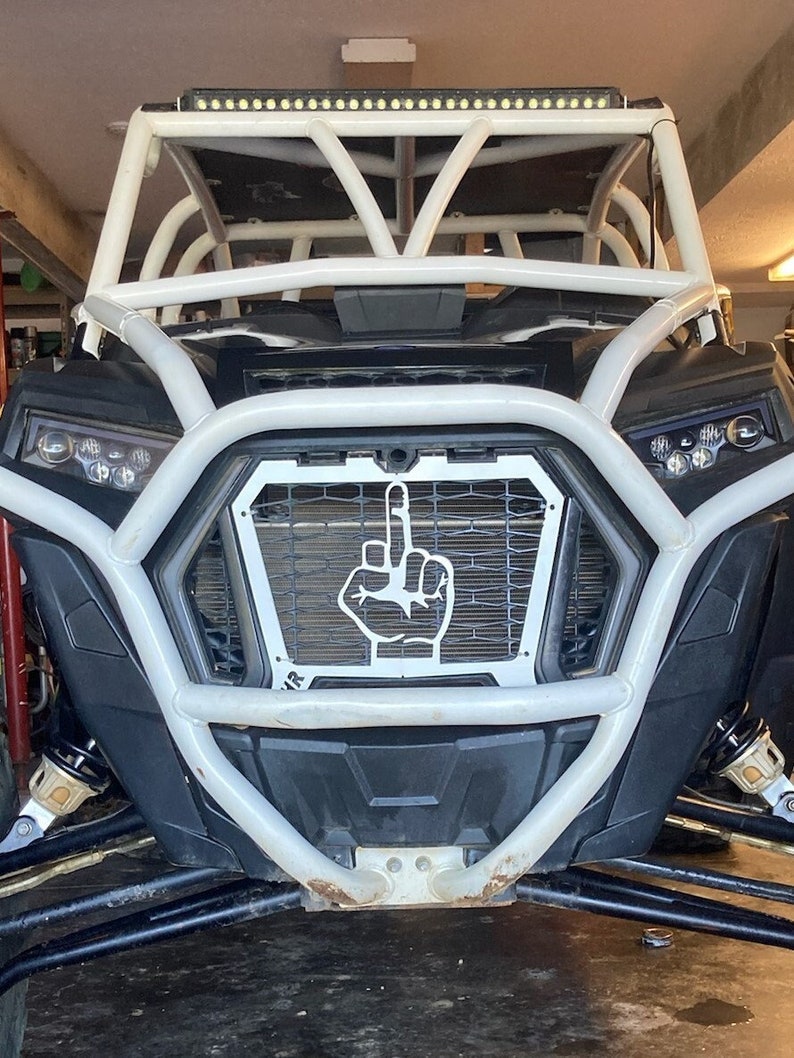 Custom Middle Finger Grill Insert 18-21 Turbo S & Turboraw, Not Powder ...