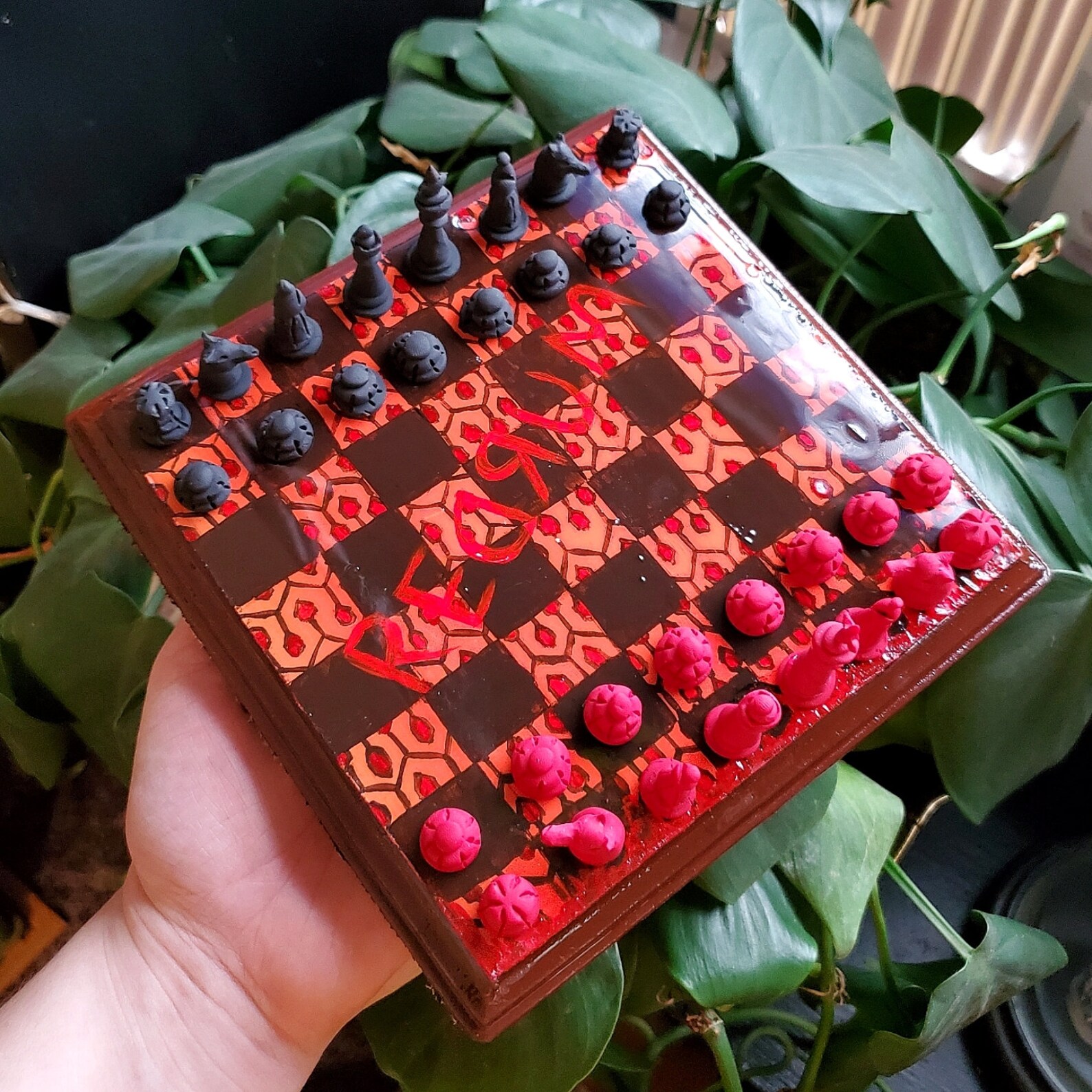 Shining Inspired Mini Chess Set - Etsy
