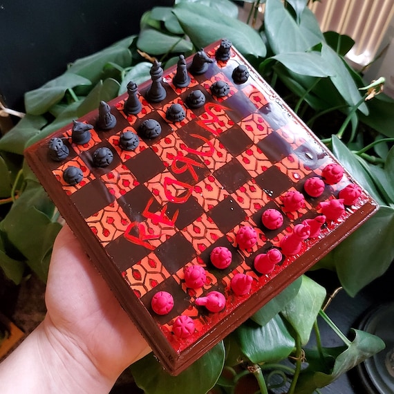 Shining Inspired Mini Chess Set | Etsy