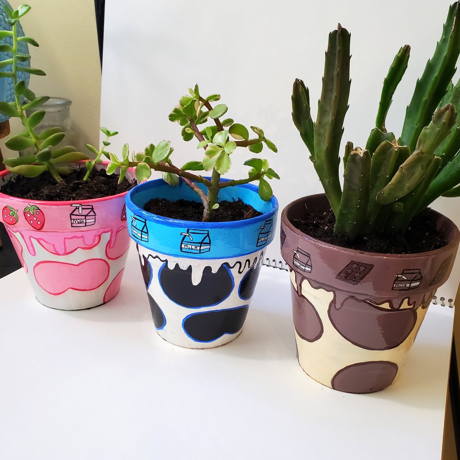Cow's Milk Planter Pots - Etsy