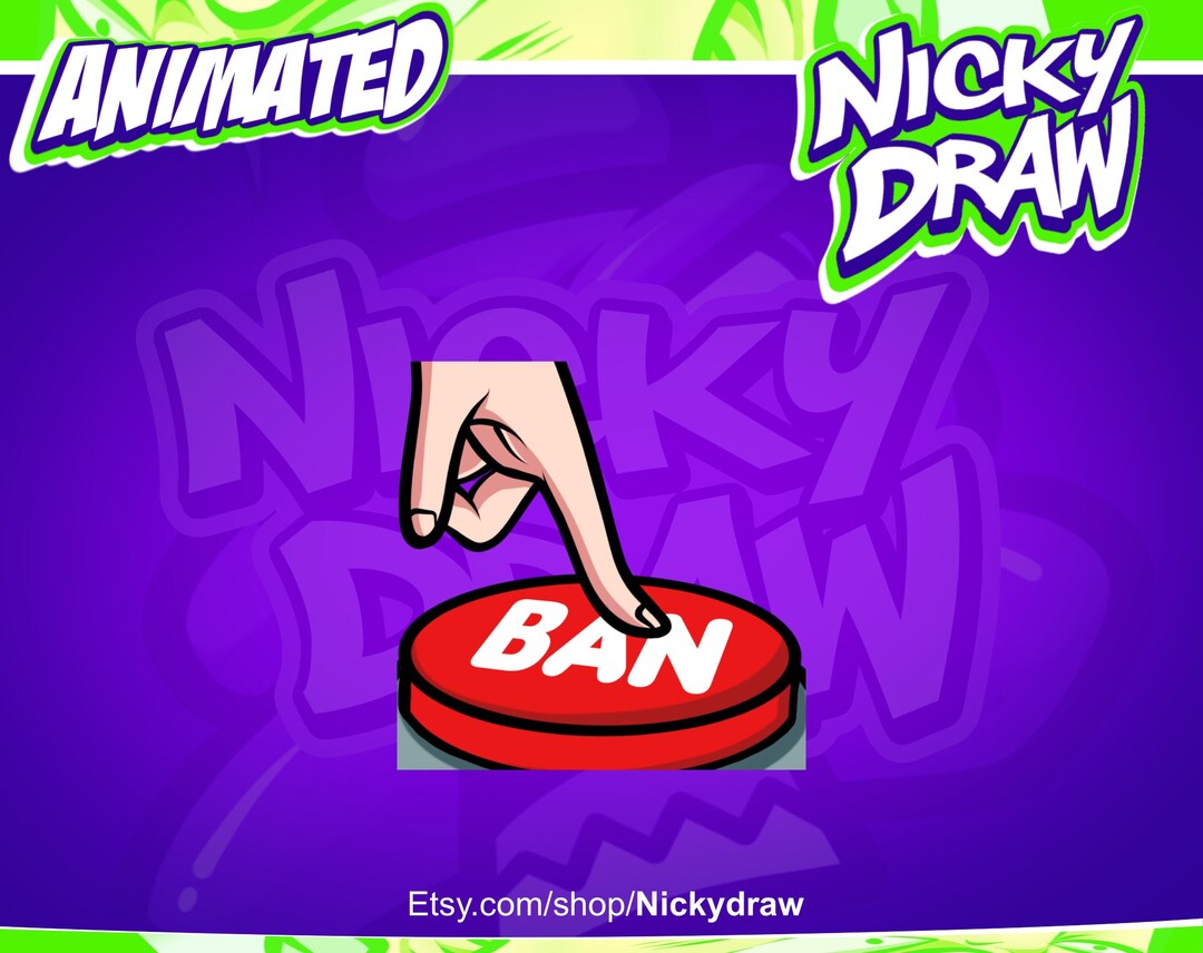 Animated Ban Button Twitch Emotes // Animated Ban Twitch Emotes ...