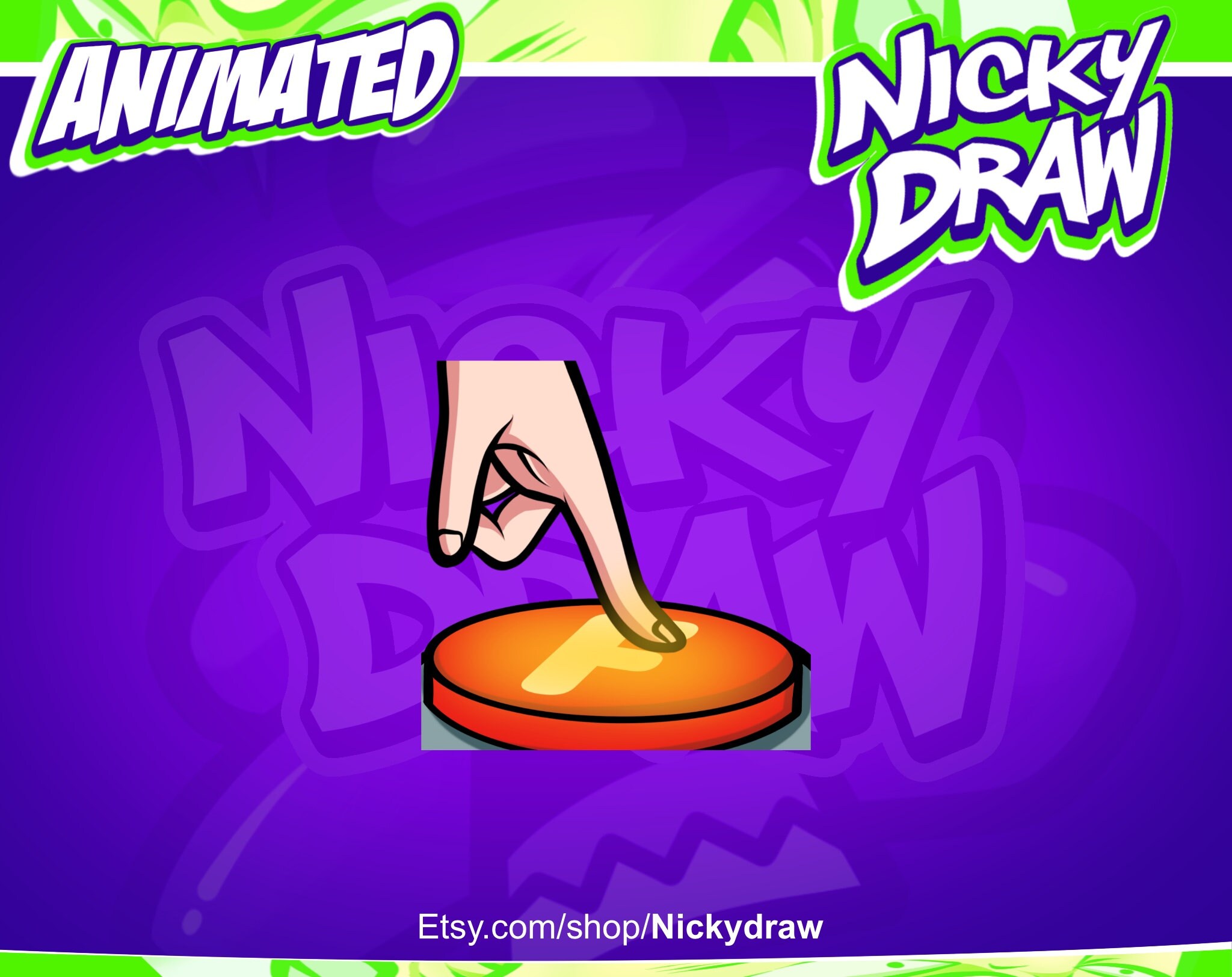 Animated F Button Twitch Emotes // Animated F Twitch Emotes // - Etsy