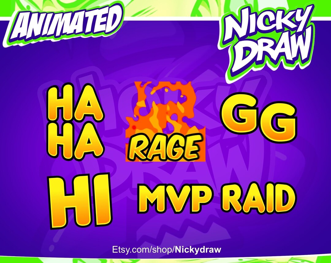 Animated Twitch Text Emotes // Animated Text Emotes // Animated Funny ...