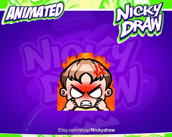 Animated Rage Twitch Emotes // Animated Chibi Twitch Emotes // - Etsy
