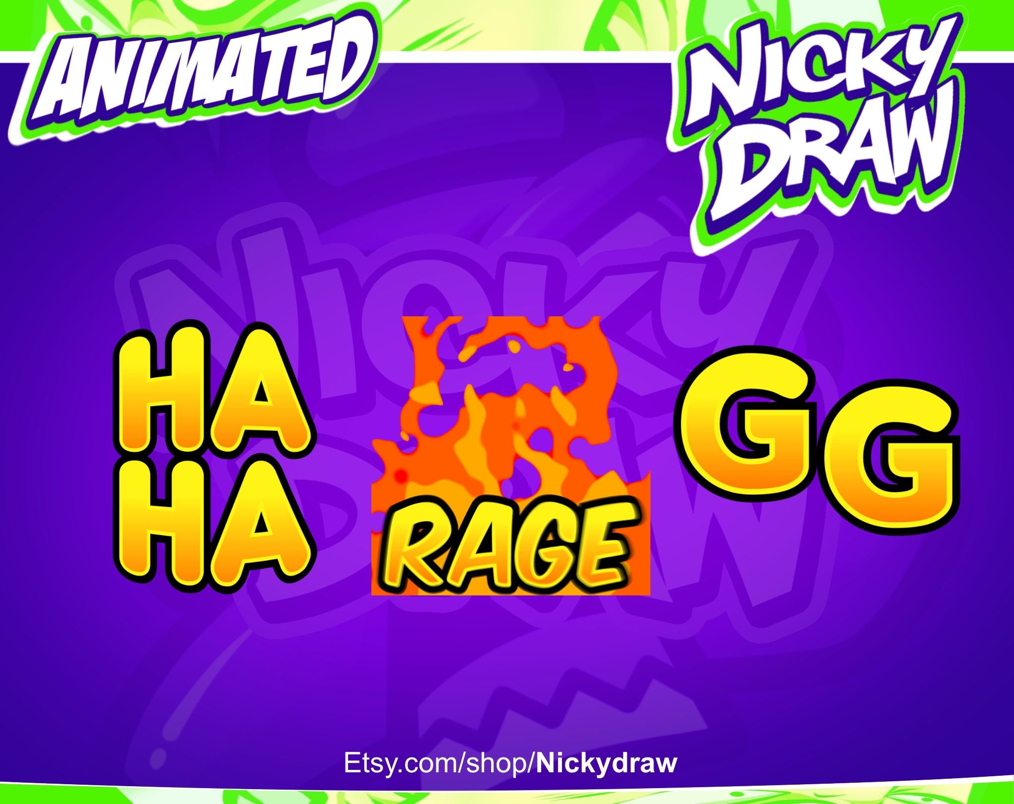 Animated Twitch Text Emotes // Animated Text Emotes // Animated Funny ...