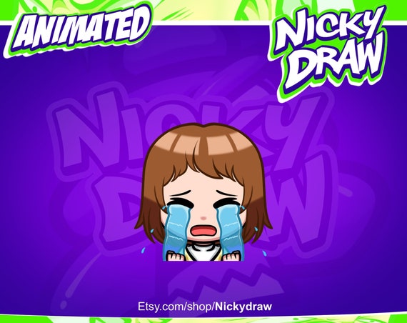 Animated Cry Twitch Emotes // Animated Chibi Twitch Emotes // - Etsy