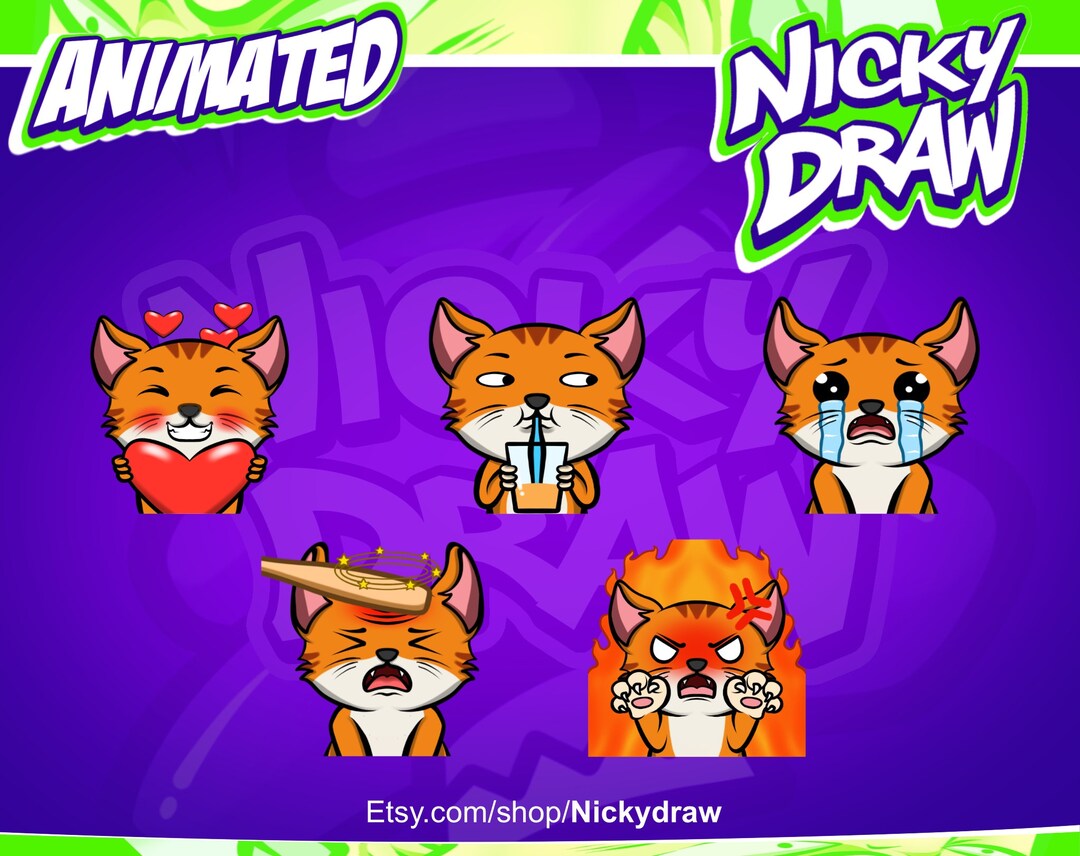 Animated Twitch Emotes // Animated Cat Twitch // Animated Cat Emotes ...