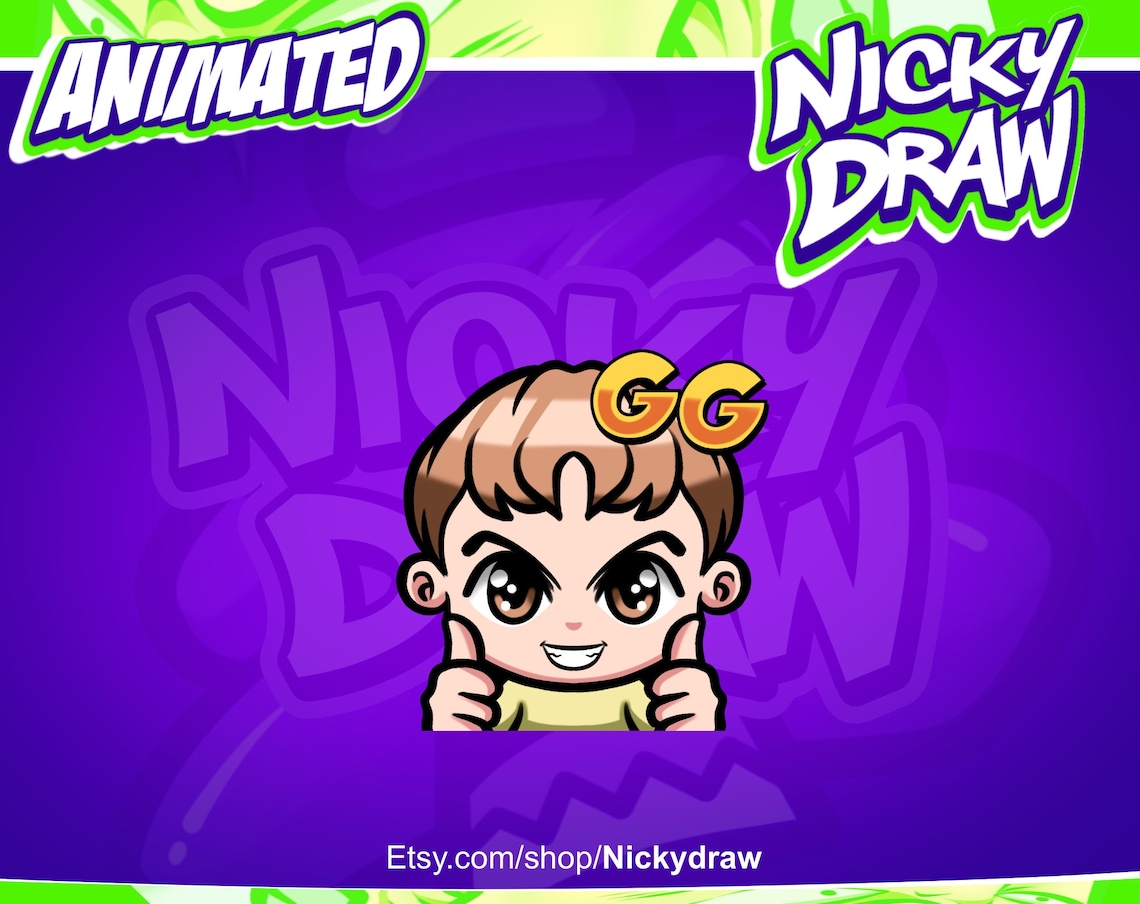 Animated GG Twitch Emotes // Animated Chibi Twitch Emotes // Animated ...