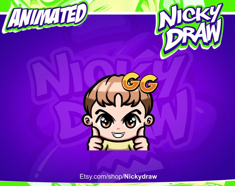 Animated GG Twitch Emotes // Animated Chibi Twitch Emotes // Animated ...