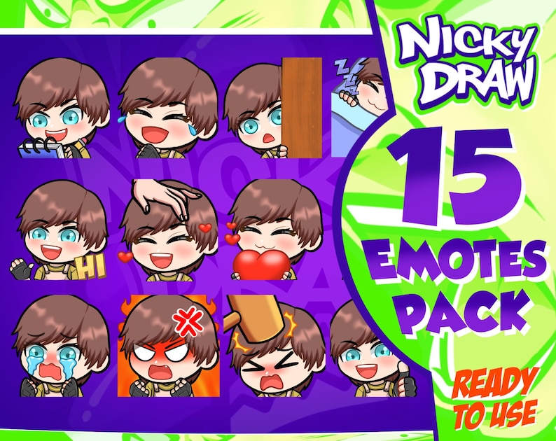Rebecca Chambers Twitch Emotes // 15x Horror Emotes // DBD - Etsy