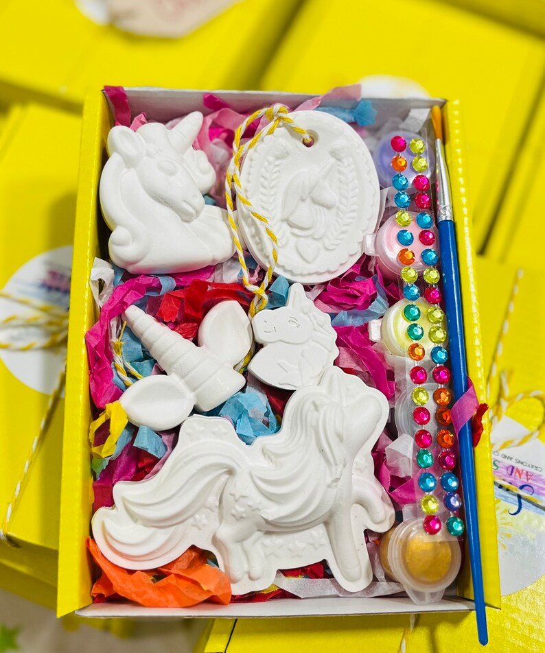 Paint Your Own Unicorns Craft Kit, Hanging Ornament, Handcrafted ...