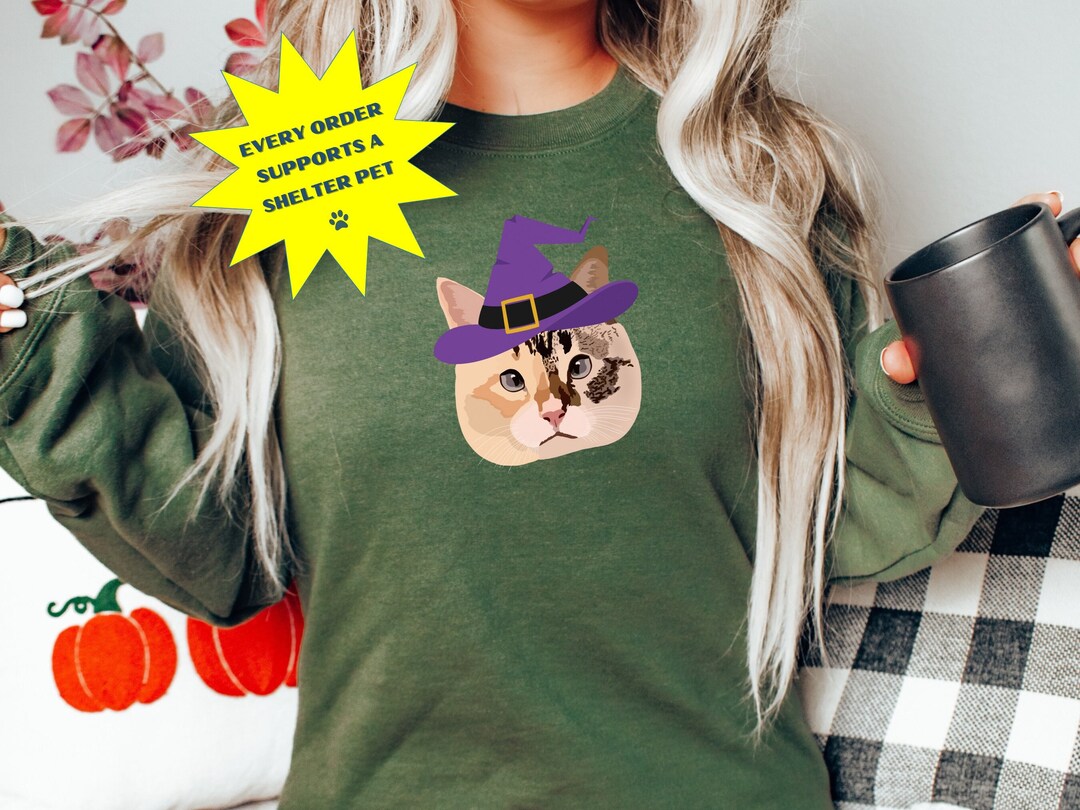 TOOTIE CAT Sweatshirt Halloween Cat Lover Sweatshirt Spooky - Etsy