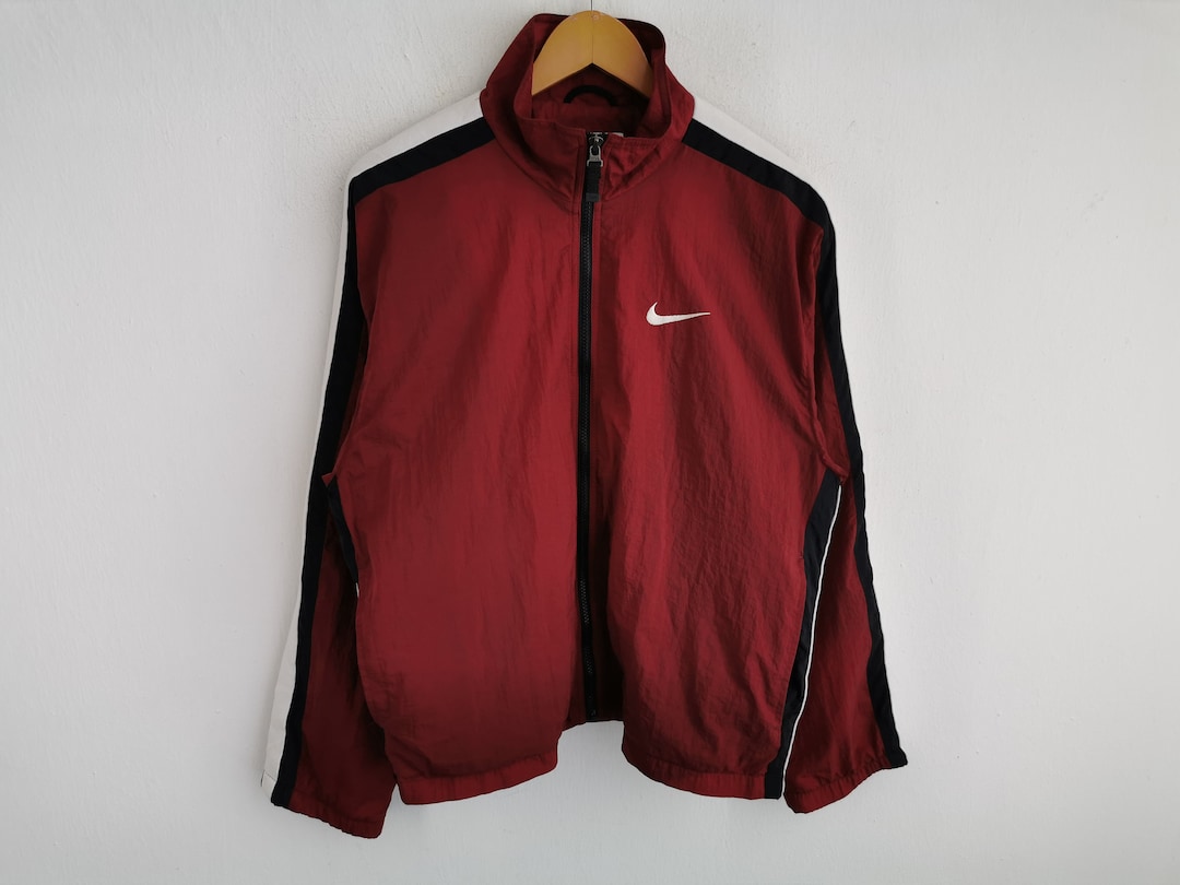 Nike Jacket Vintage Nike Big Swoosh Logo Windbreaker Jacket - Etsy